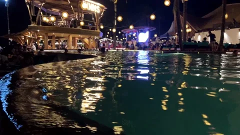 4K. Bali. Club. Party. Beach party. Ligh... | Stock Video | Pond5