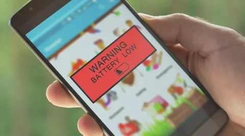 Warning Low Battery Stock Video Footage | Royalty Free Warning Low ...