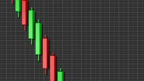 4K Bear Flag Stock Chart Pattern 8 | Stock Video | Pond5