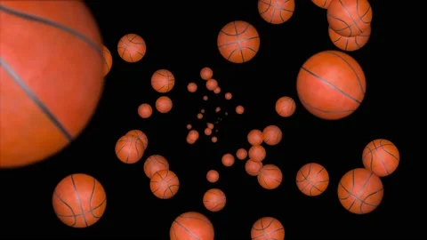 4K Beautiful Basketball Ball Rotating in... | Stock Video | Pond5