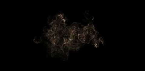 4K beautiful magic smoke on black backgr... | Stock Video | Pond5