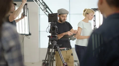 4K Behind the scenes with TV or film pr... | Stock Video | Pond5