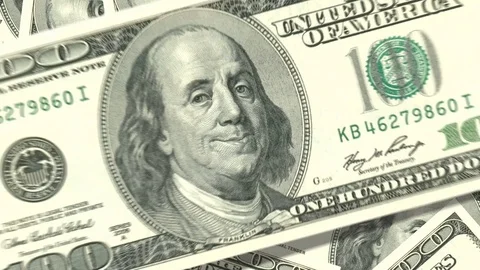 4K BENJAMIN FRANKLIN WINKS AND SMILES ON... | Stock Video | Pond5