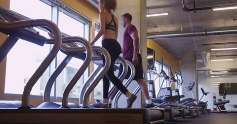 4k Black and Hispanic couple jogging tog... | Stock Video | Pond5