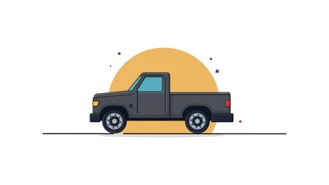 Cartoon Pick Up Truck