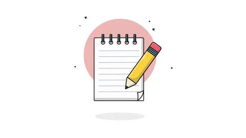 4K Blank Notepad and Pencil. School Obje... | Stock Video | Pond5