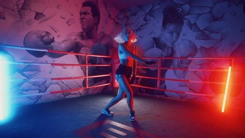 4K - Blonde girl doing sexy dance in a r... | Stock Video | Pond5