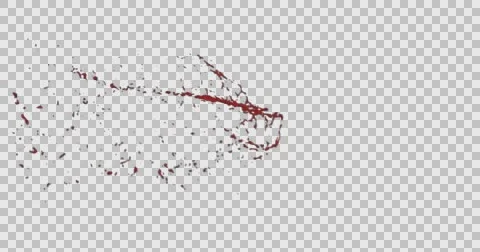 4k Blood Burst Motion Blur (With Alpha) ... | Stock Video | Pond5