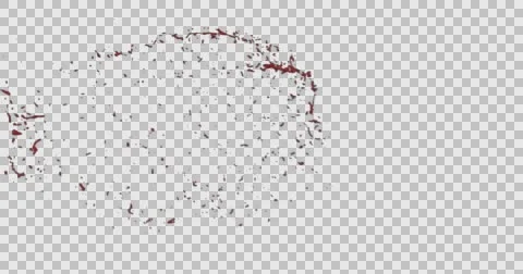 4k Blood Burst Motion Blur (With Alpha) ... | Stock Video | Pond5