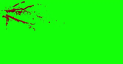 Blood Green Screen Stock Video Footage | Royalty Free Blood Green ...