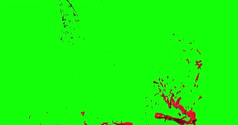 Blood Green Screen Stock Video Footage | Royalty Free Blood Green ...
