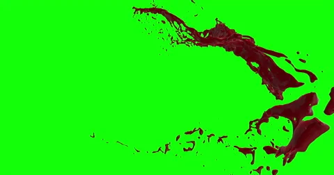 4k Blood Burst Slow Motion (Green Screen... | Stock Video | Pond5