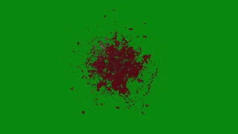 4K Blood Pool Explosion Overlay | Stock Video | Pond5