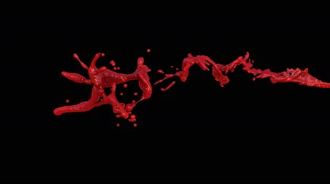 Blood Splash Slow Motion Stock Video Footage | Royalty Free Blood ...