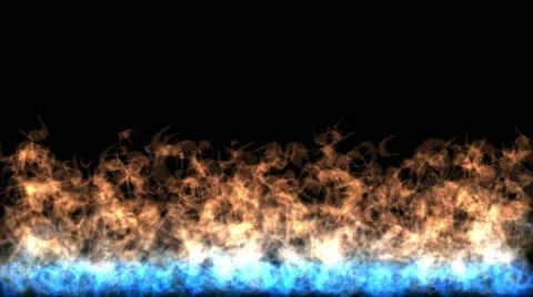 4k blue and gold fire wall background,wa... | Stock Video | Pond5
