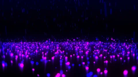 4K Blue violet particles rain falling on... | Stock Video | Pond5