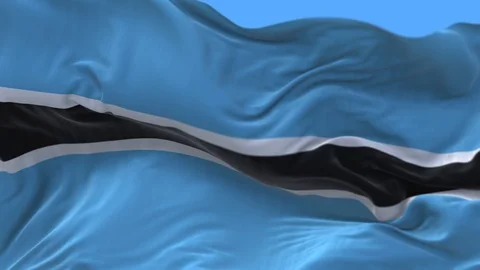 4k Botswana National flag wrinkles wavin... | Stock Video | Pond5