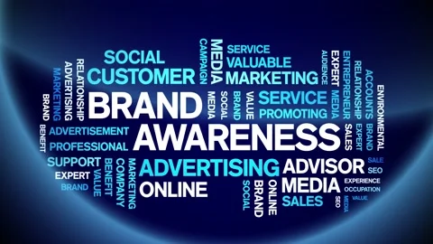 4k Brand Awareness Animated Tag Word Clo... | Stock Video | Pond5