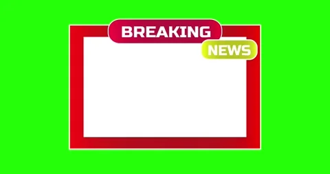 4k Breaking news motion graphics green s... | Stock Video | Pond5