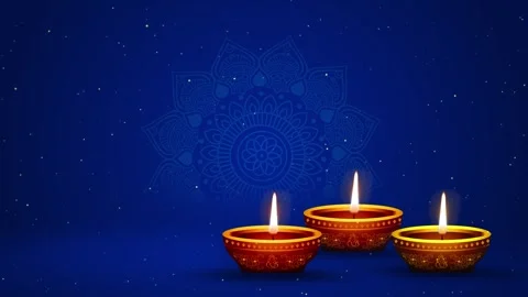 4K Burning floral diya on Diwali Holiday... | Stock Video | Pond5