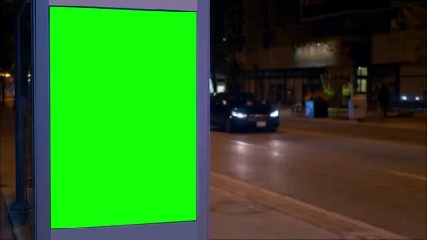 4K Bus Stop Billboard Blank Ad Poster Mo... | Stock Video | Pond5