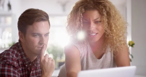 4K Business couple collaborating on a pr... | Stock Video | Pond5