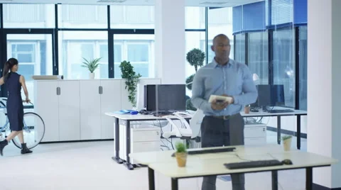 4K Business people in modern corporate o... | Stock Video | Pond5