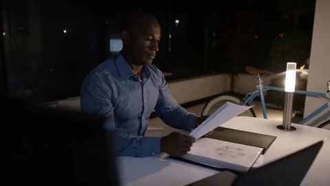 4K Businessman leaving office with bicyc... | Stock Video | Pond5