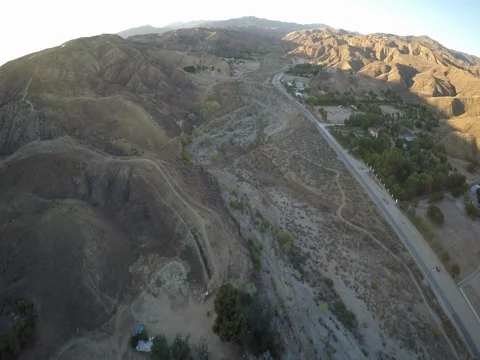 4k California Desert Backroads Pullback | Stock Video | Pond5
