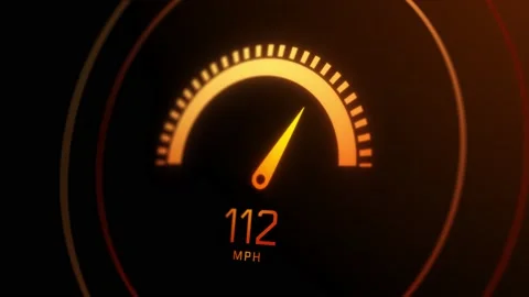4K Car speedometer with speed level scal... | Stock Video | Pond5