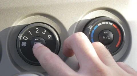 4K Car Ventilation Control Air-Conditio... | Stock Video | Pond5