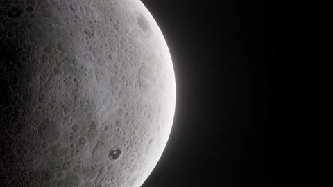 4K CGI Moon Rotation | Realistic Lunar S... | Stock Video | Pond5