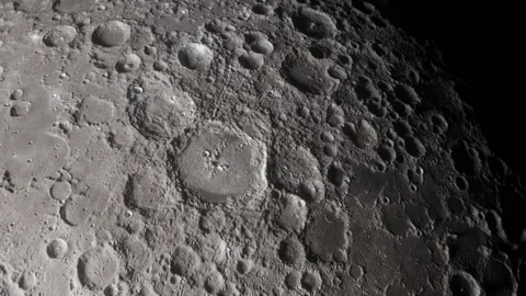 4K CGI render of the lunar surface. | Stock Video | Pond5