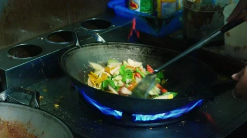 4K Cinematic cooking footage of a Thai c... | Stock Video | Pond5