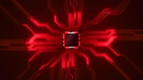 4K Circuit Board electrons Data Flow Bac... | Stock Video | Pond5