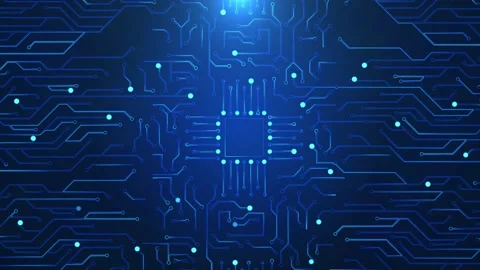 4K Circuit technology Loop background wi... | Stock Video | Pond5