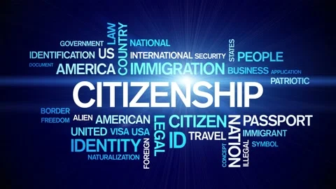4k Citizenship Animated Tag Word Cloud,T... | Stock Video | Pond5