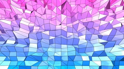 4k clean low poly animated background in... | Stock Video | Pond5