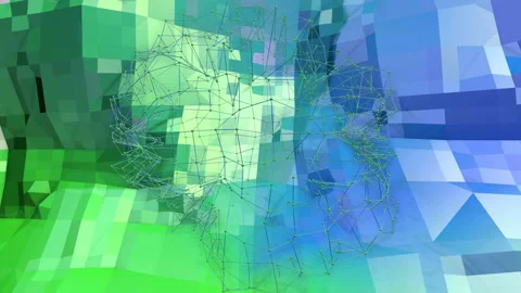 4k clean low poly animated background in... | Stock Video | Pond5