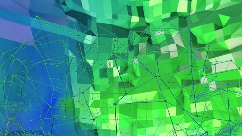 4k clean low poly animated background in... | Stock Video | Pond5