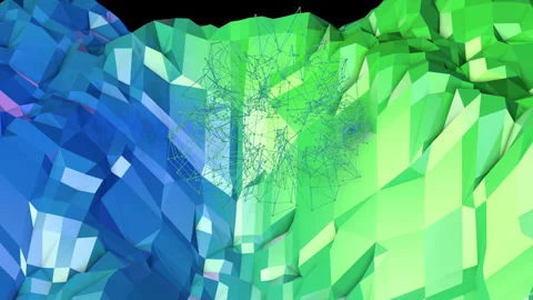 4k clean low poly animated background in... | Stock Video | Pond5