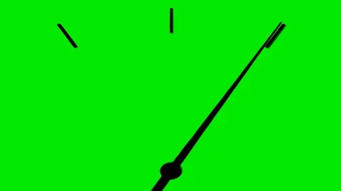 4K clock spinning, watch animation on gr... | Stock Video | Pond5