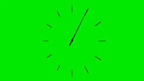 Clock Green Screen Stock Footage ~ Royalty Free Stock Videos | Pond5