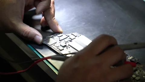 4K close up of laptop motherboard examin... | Stock Video | Pond5