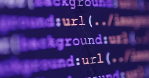 4K Close up shot programming tag coding ... | Stock Video | Pond5