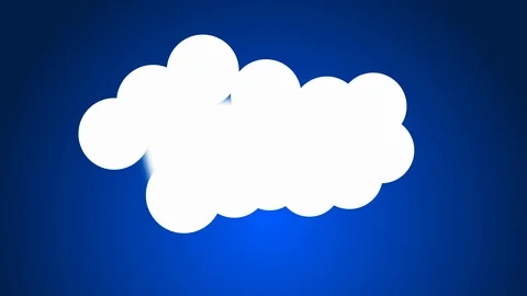 4k Cloud animation on a blue background | Stock Video | Pond5