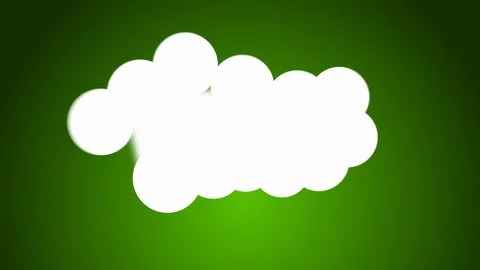 4k Cloud animation on a green background | Stock Video | Pond5