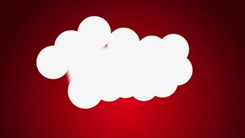 4k Cloud animation on a red background | Stock Video | Pond5