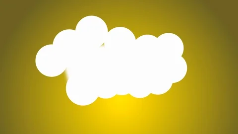4k Cloud animation on a yellow backgroun... | Stock Video | Pond5