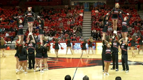 Basketball Cheerleaders Stock Video Footage | Royalty Free Basketball ...